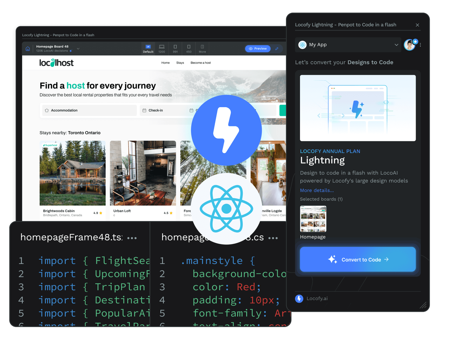 Convert Figma Designs to Code in a flash using Locofy Lightning