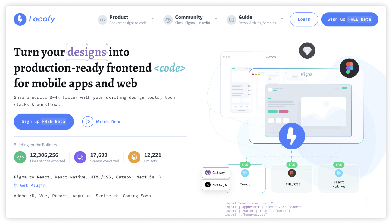 Creating a Locofy account – Locofy Docs