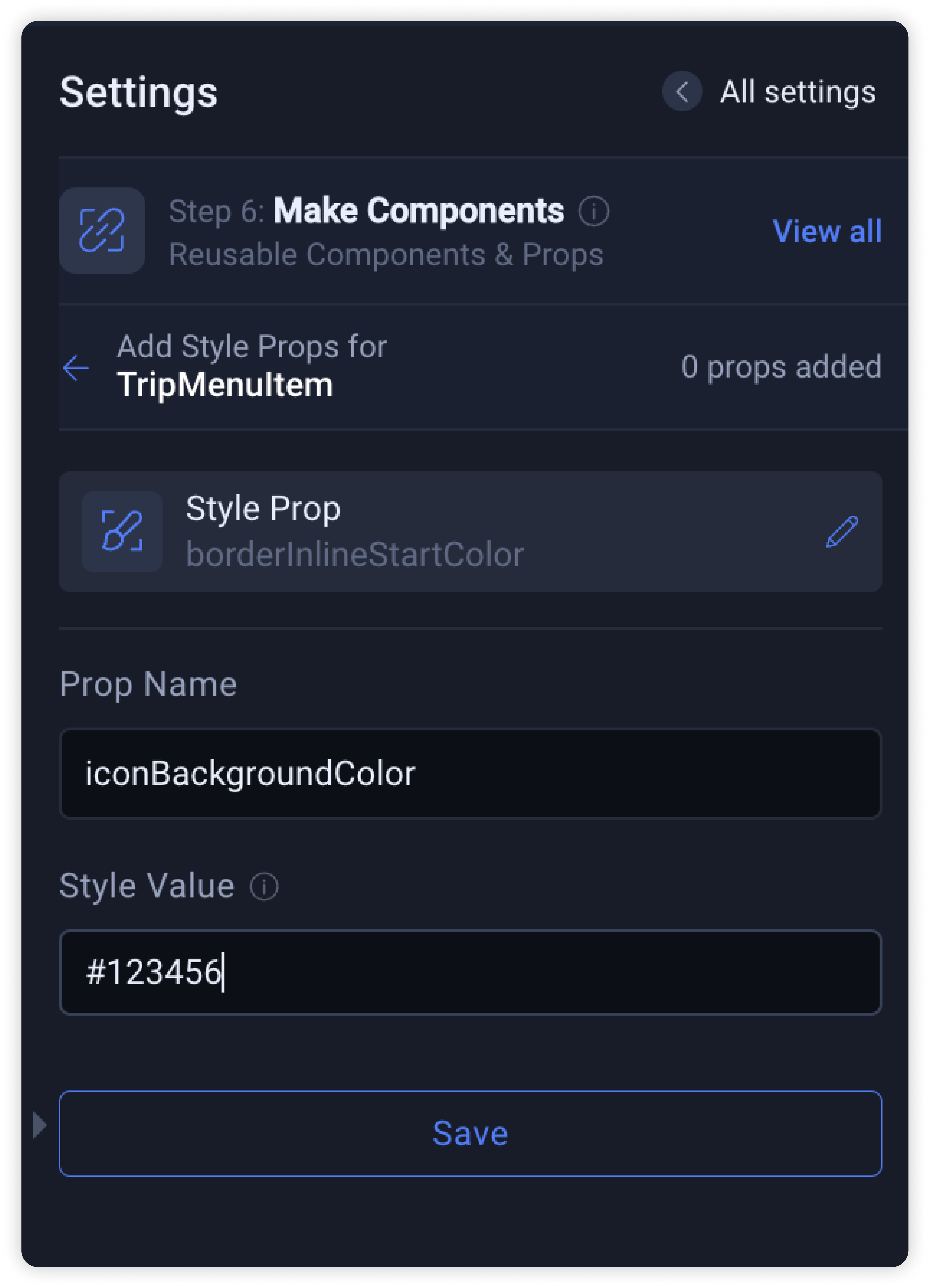 Adding style props for dynamic styles – Locofy Docs